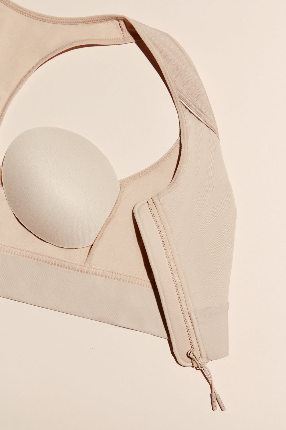 Wilderness Front Closure Pocketed Bra - Melange Grey - Meadow